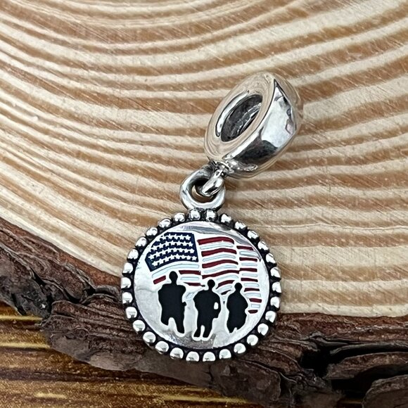 Pandora | Jewelry | Pandora Us Armys Exclusive Dangle Charm Pendant ...